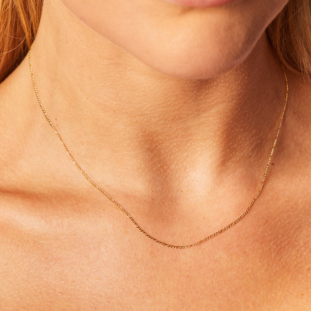 14K Gold Baby Figaro Chain Necklace – Baby Gold