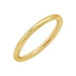 14K Gold 2mm Round Wire Stacking Band Ring – Baby Gold