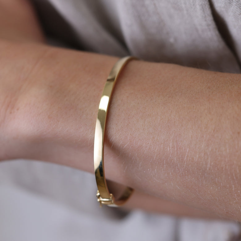 14K Gold Bangle Bracelets - Lifetime Guarantee & FREE U.S. Shipping ...