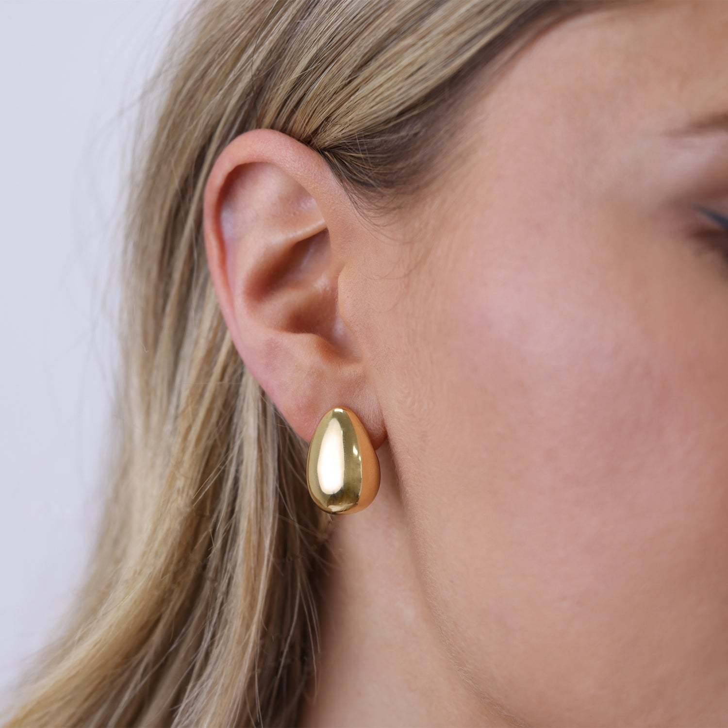 14K Gold Teardrop Earrings – Baby Gold