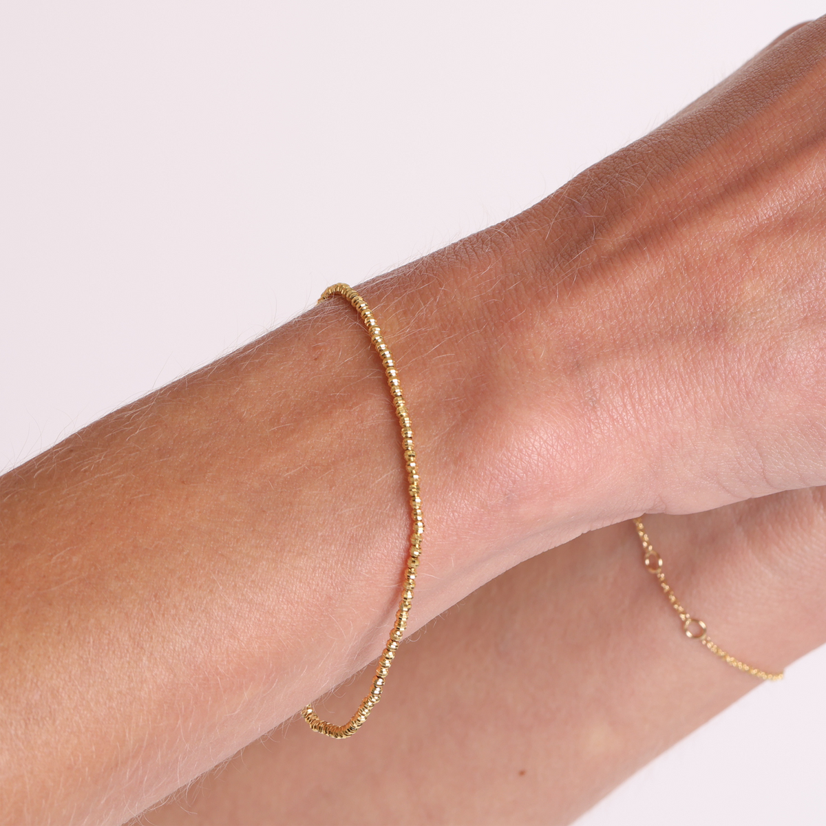 14K Gold Glimmer Chain Bracelet – Baby Gold