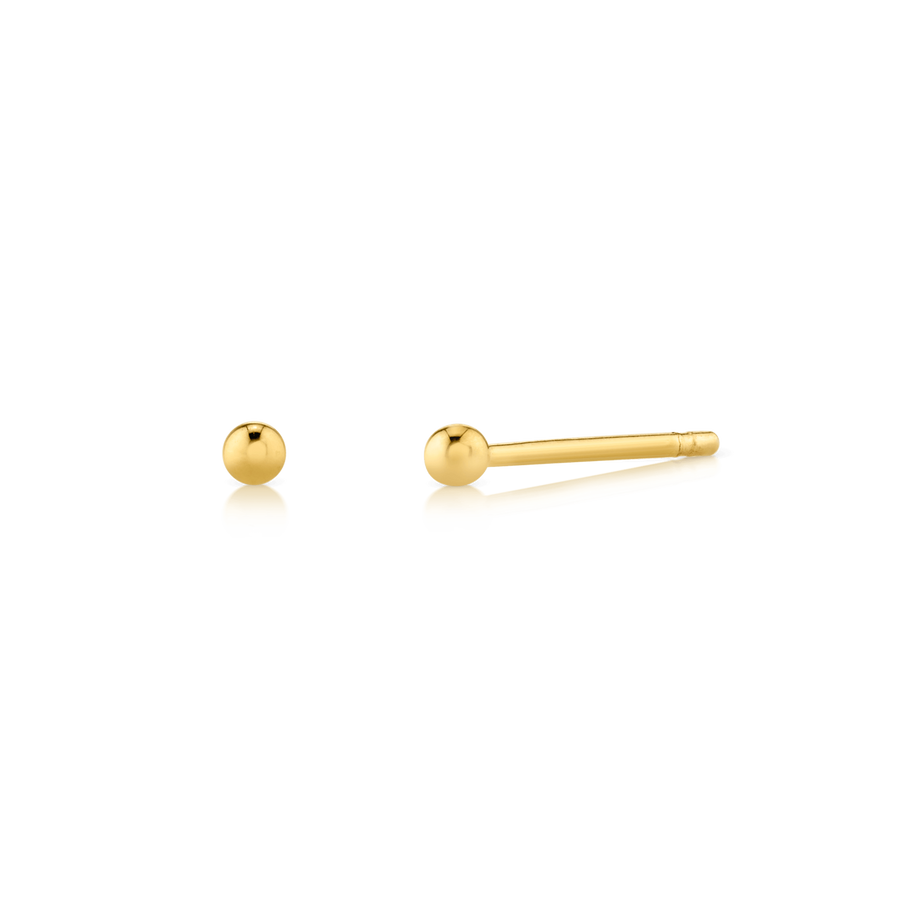 Kids Dainty Ball Studs – Baby Gold