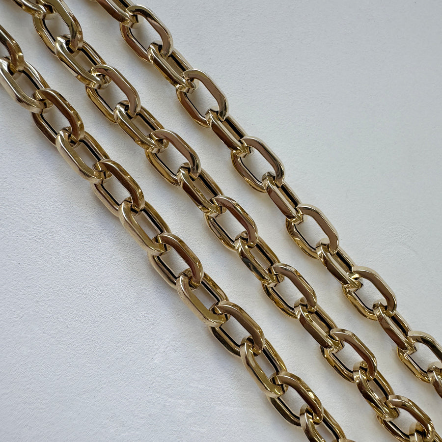 14K Gold Geo Link Chain Bracelet – Baby Gold