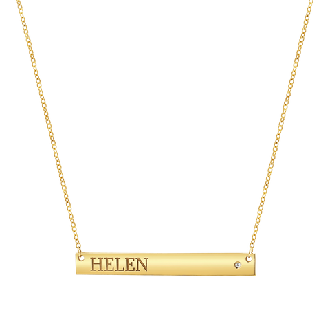 14K Gold Name Necklaces - Baby Gold