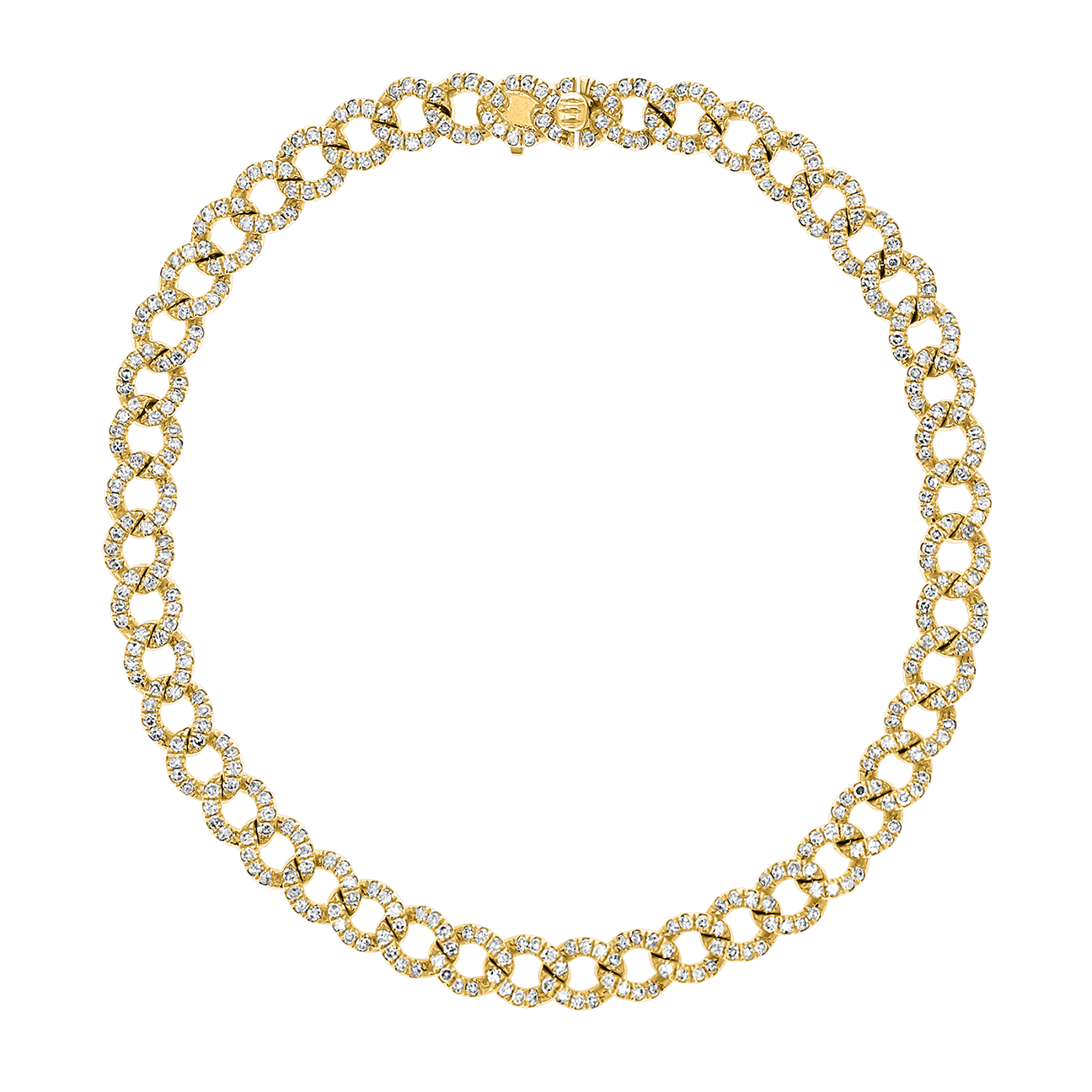 Diamond Cuban Link Bracelet – Baby Gold