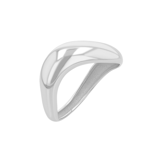 14K Gold Puff Wave Ring – Baby Gold