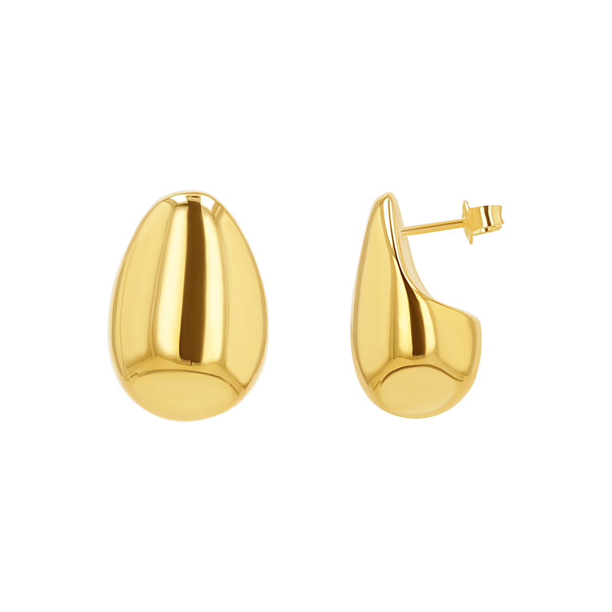 14K Gold Teardrop Earrings – Baby Gold