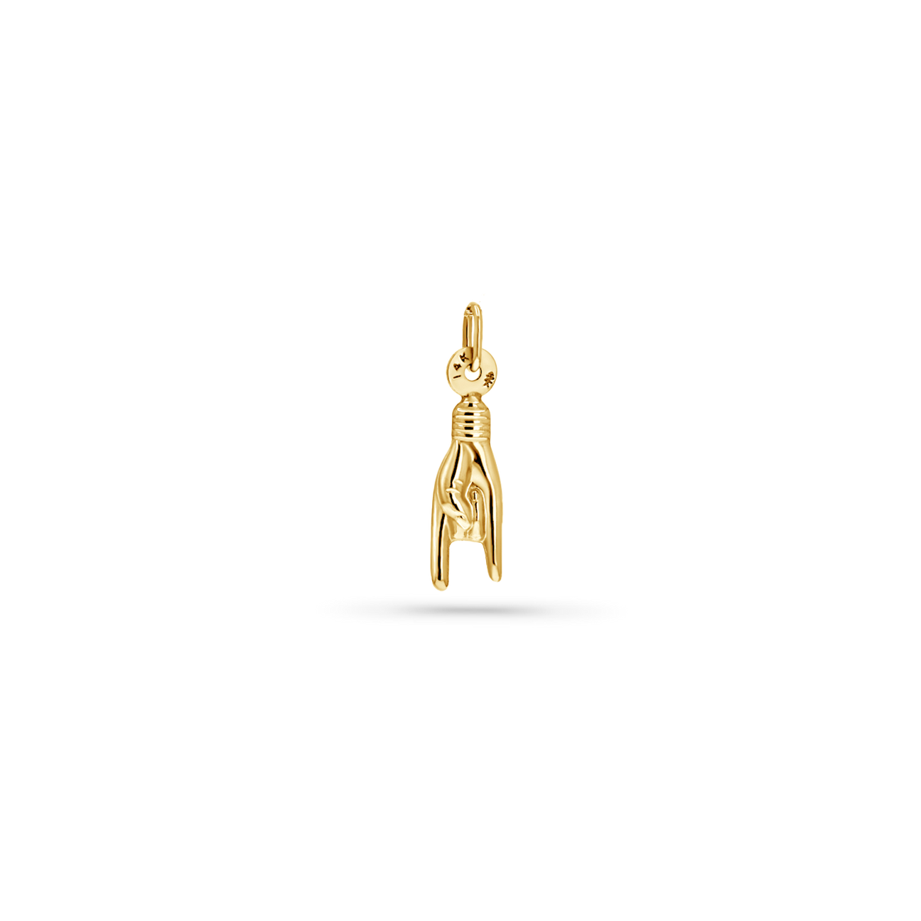 14K Gold Mano Cornuto Good Luck Charm – Baby Gold