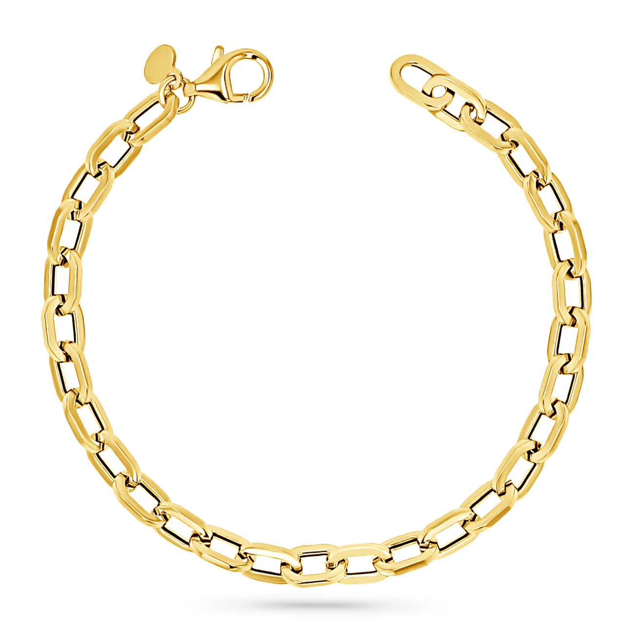 14K Gold Geo Link Chain Bracelet – Baby Gold