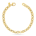 14K Gold Geo Link Chain Bracelet – Baby Gold