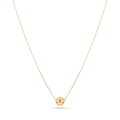 14K Gold Solitaire Ball Slider Necklace – Baby Gold
