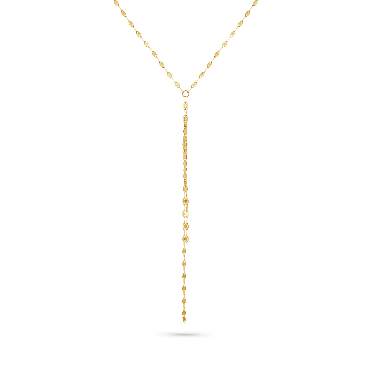 14K Gold Demure Chain Lariat – Baby Gold