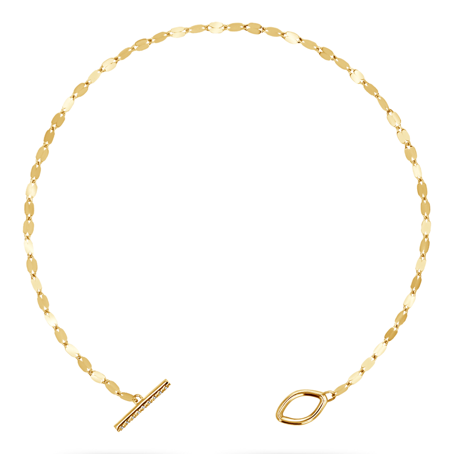 14K Gold Demi Diamond Toggle Bracelet – Baby Gold