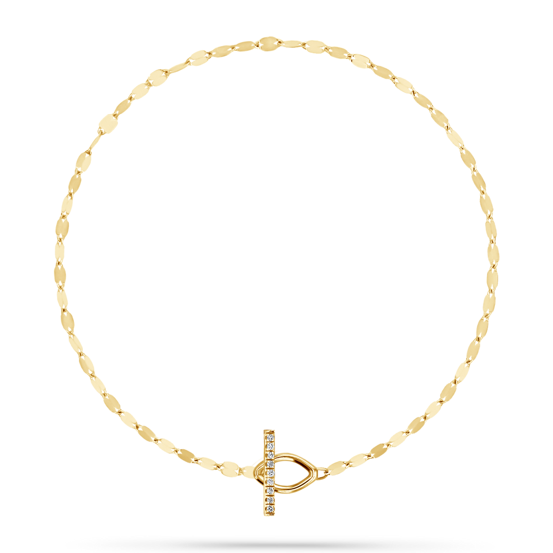 14K Gold Demi Diamond Toggle Bracelet – Baby Gold
