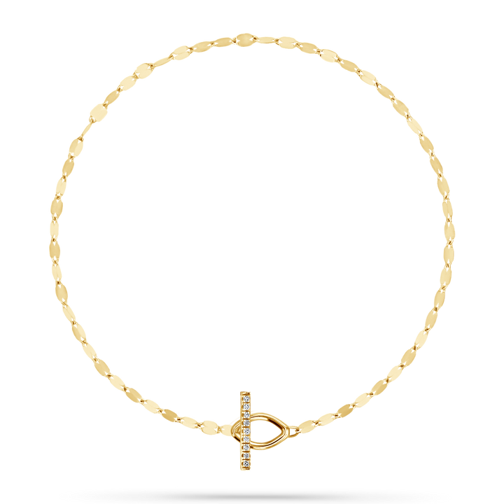 14K Gold Demi Diamond Toggle Bracelet – Baby Gold