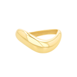 14K Gold Puff Wave Ring – Baby Gold