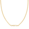 14K Gold Mini Name Cuban Chain Necklace – Baby Gold