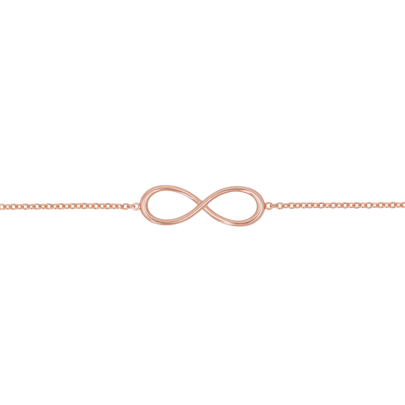 14K Gold Custom Infinity Letter Bracelet – Baby Gold