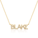 Diamond Custom Name Necklace – Baby Gold