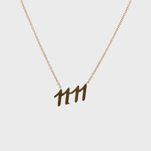 14K Gold 11:11 Spiritual Necklace – Baby Gold