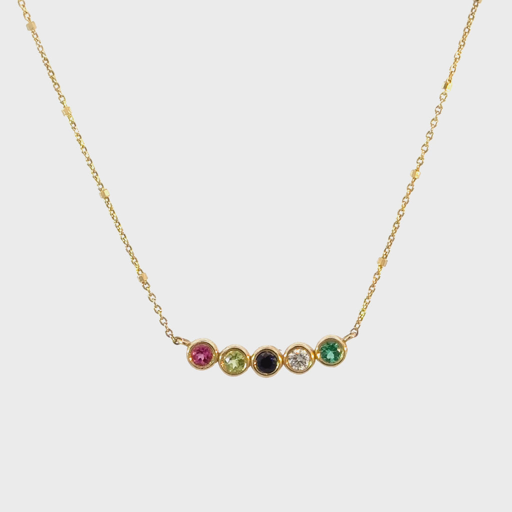 14K Gold Birthstone Necklace – Baby Gold