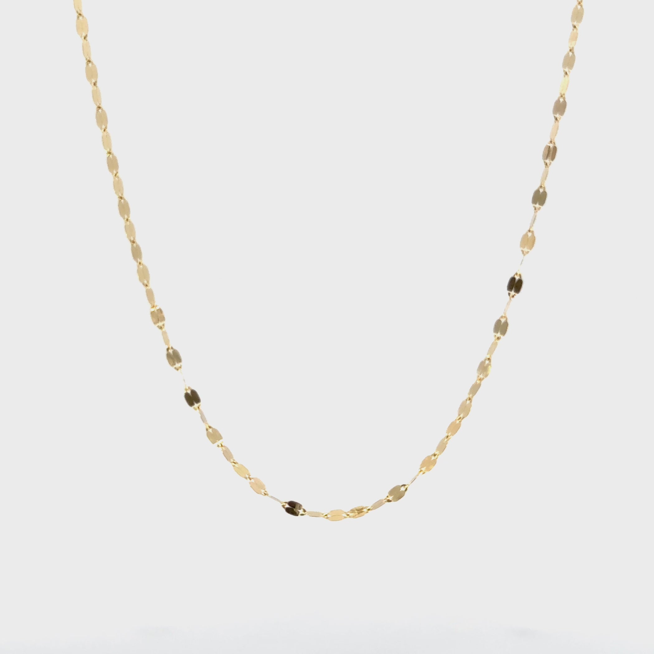 14K Gold Demure Chain Necklace – Baby Gold