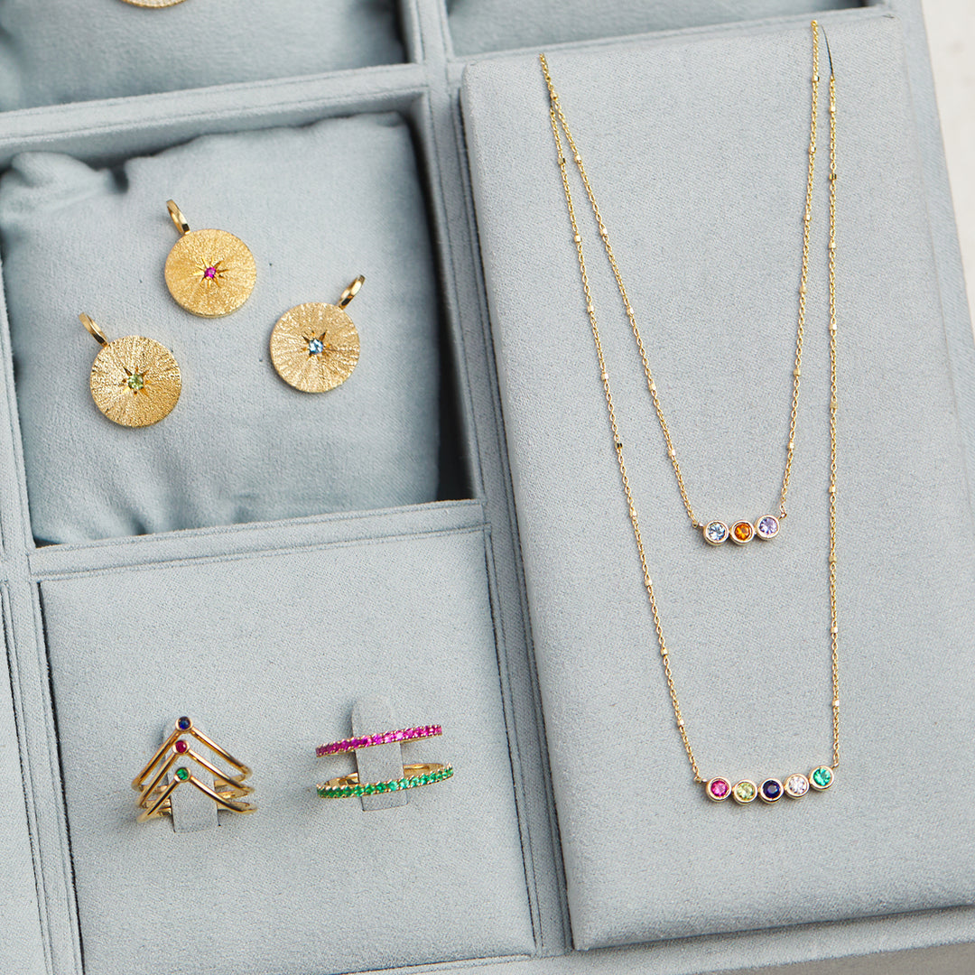 14K Gold Birthstone Necklace – Baby Gold