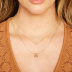 Diamond Custom Script Name Necklace – Baby Gold