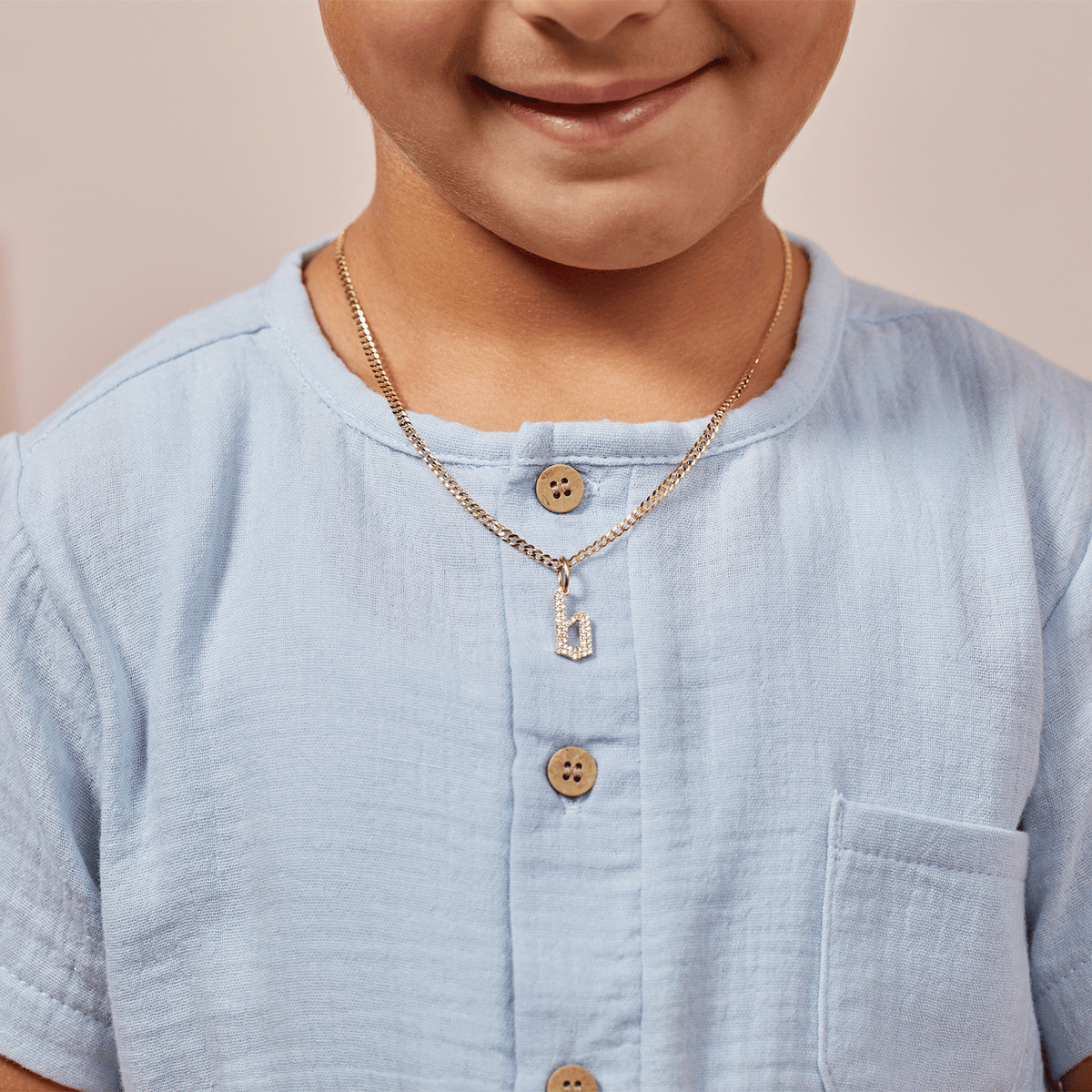 14K Gold Kids Dainty Cuban Link Chain Necklace – Baby Gold