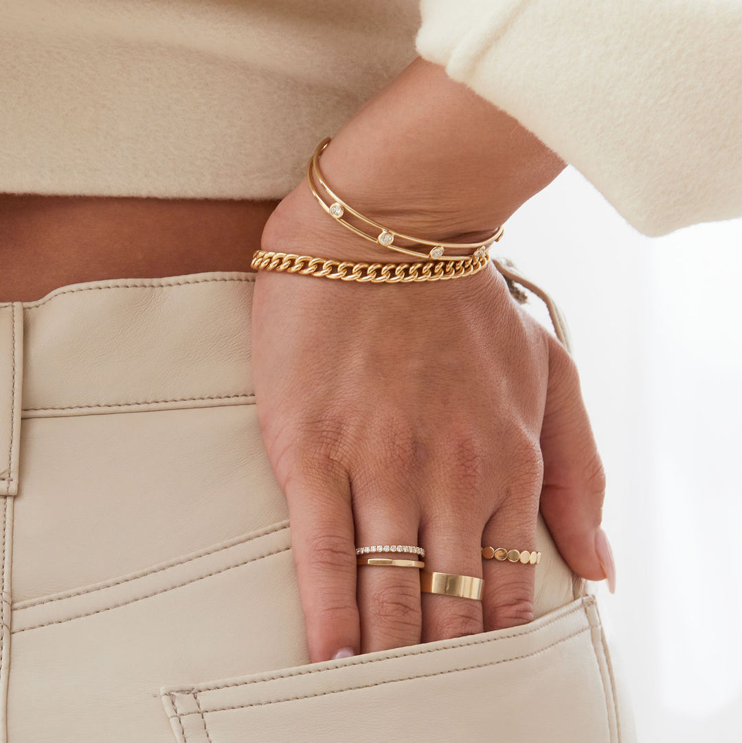 14K Gold Thick Stacking Band – Baby Gold