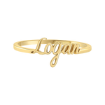 14K Gold Custom Name Ring – Baby Gold