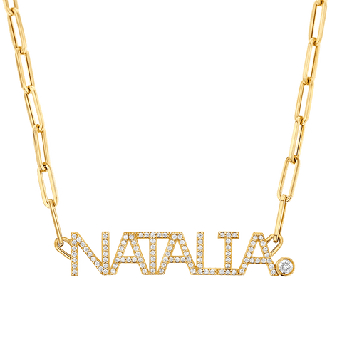 14K Gold Name Necklaces - Baby Gold