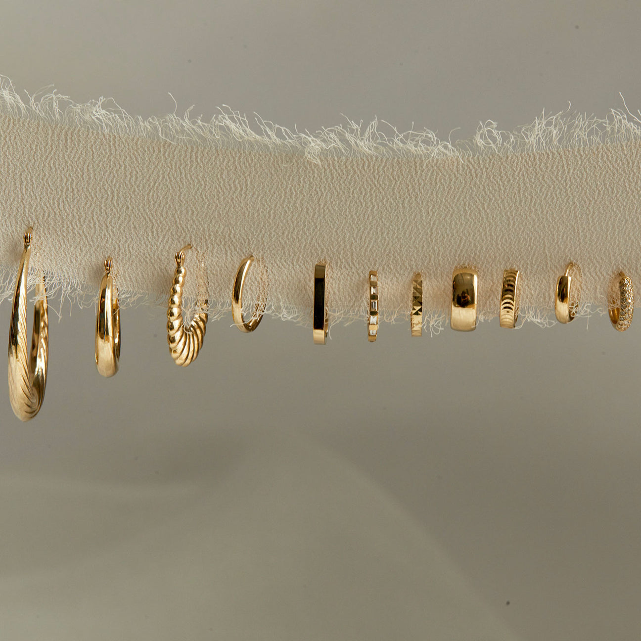 14K Gold The Classic Huggies Hoops – Baby Gold