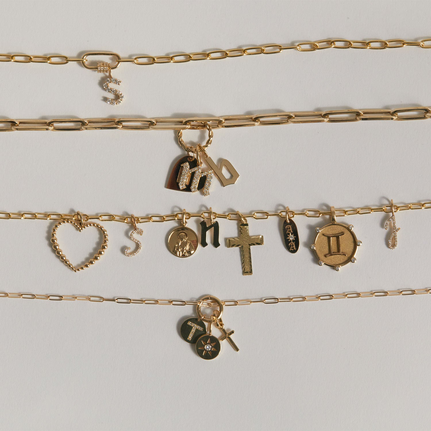 14K Gold Petite Round Connector Charm Clasp – Baby Gold