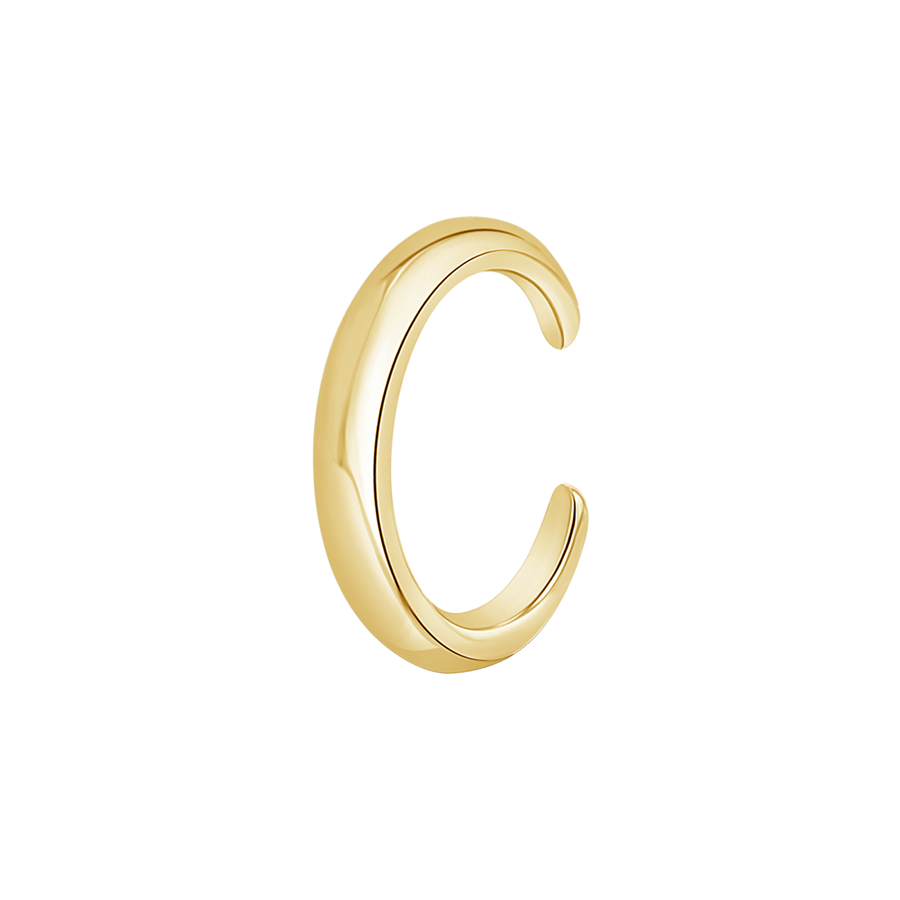 14K Gold Dome Ear Cuff – Baby Gold