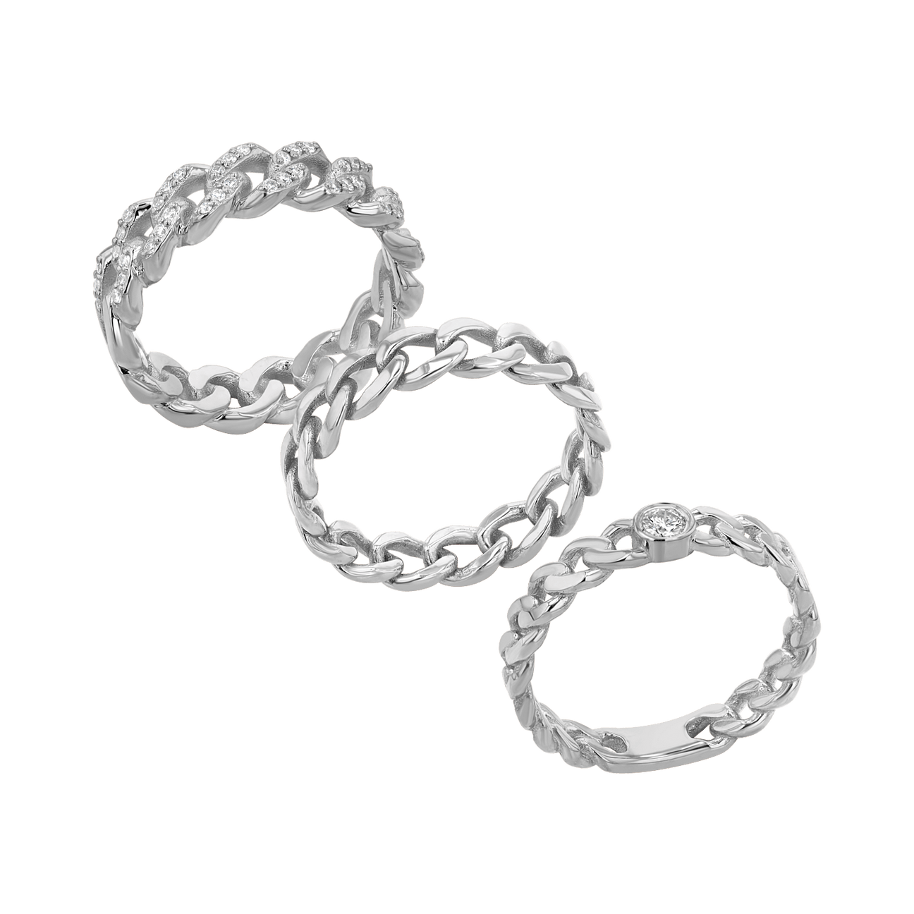 14K Cuban Curb Link Ring – Baby Gold