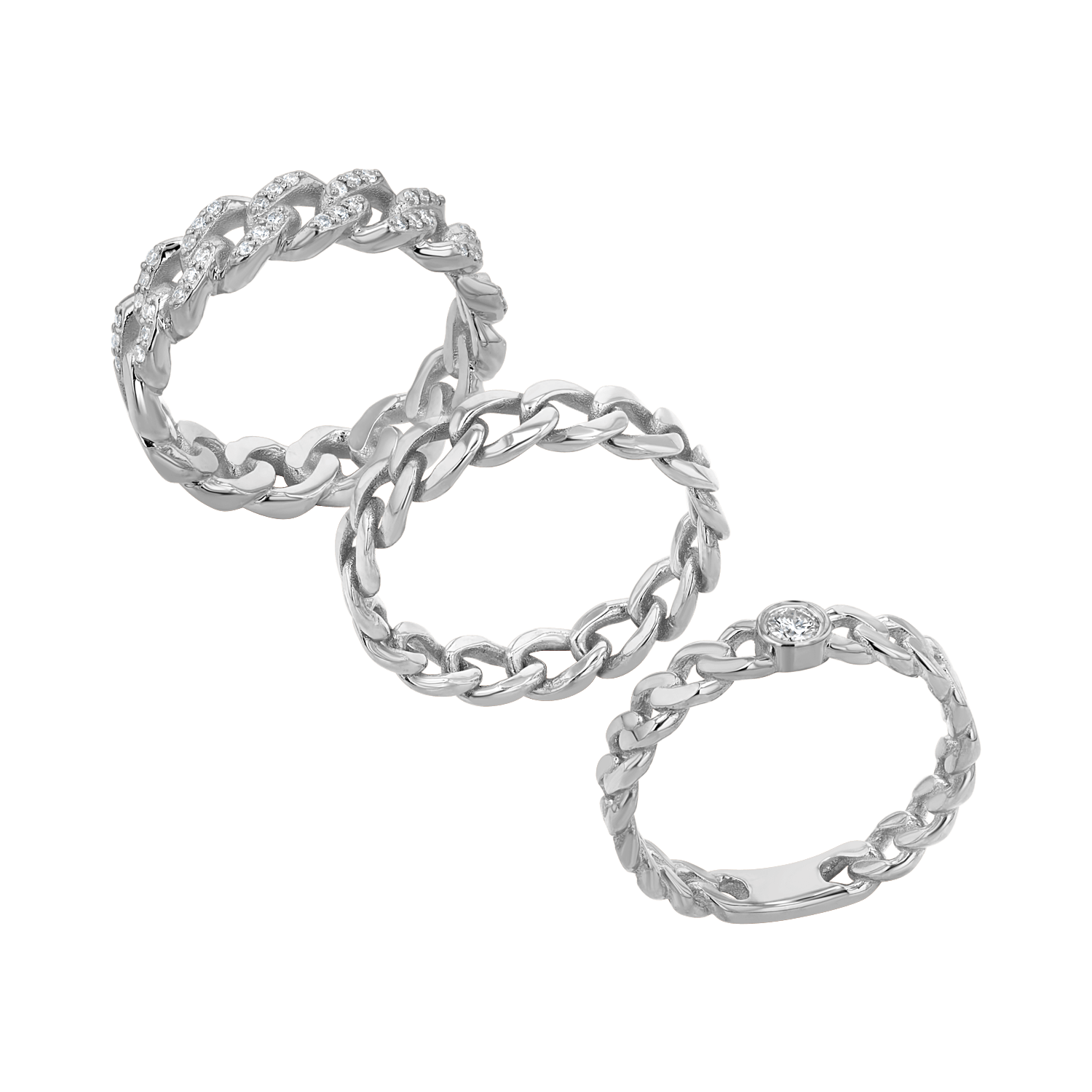 14K Cuban Curb Link Ring – Baby Gold