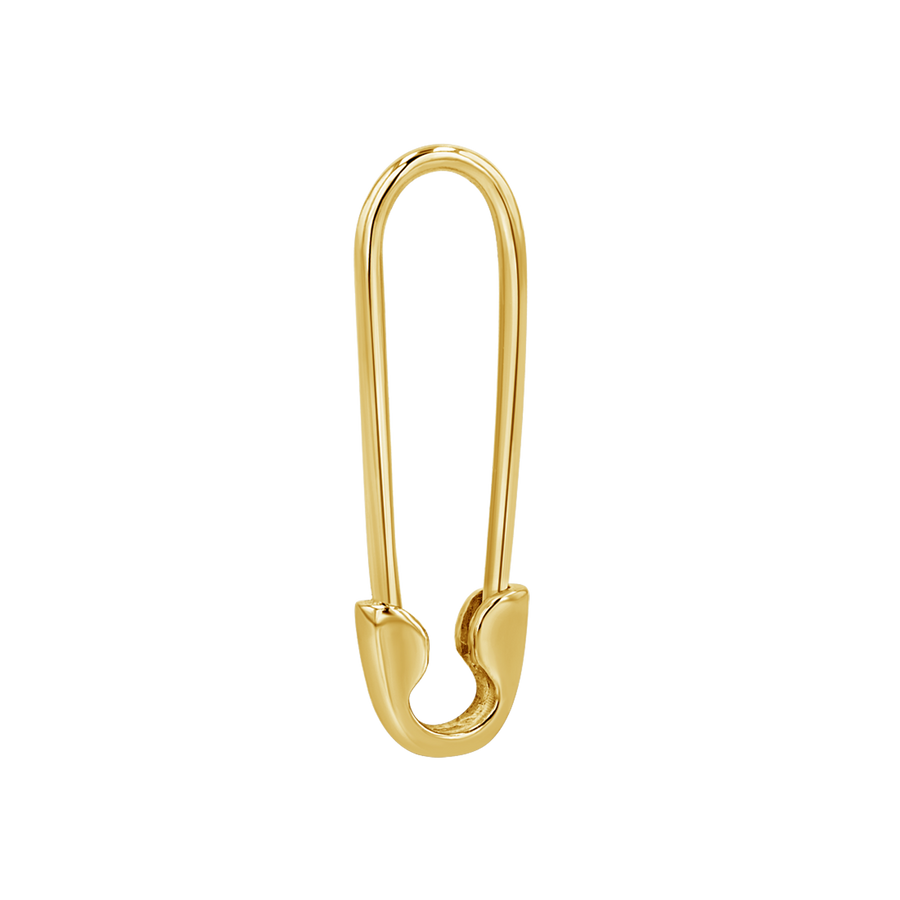 14K Gold Safety Pin Earrings – Baby Gold