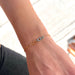 14K Gold Block Letter Name Bracelet – Baby Gold