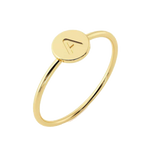 Stacking Initial Ring – Baby Gold