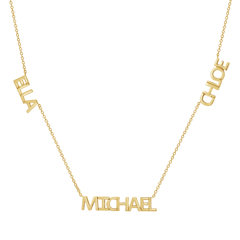 14K Gold Name Necklaces - Baby Gold