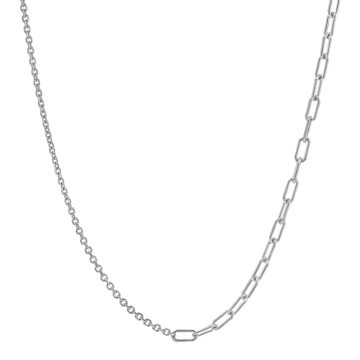 14K Gold Diamond Cut Rolo & Paperclip Chain Necklace – Baby Gold