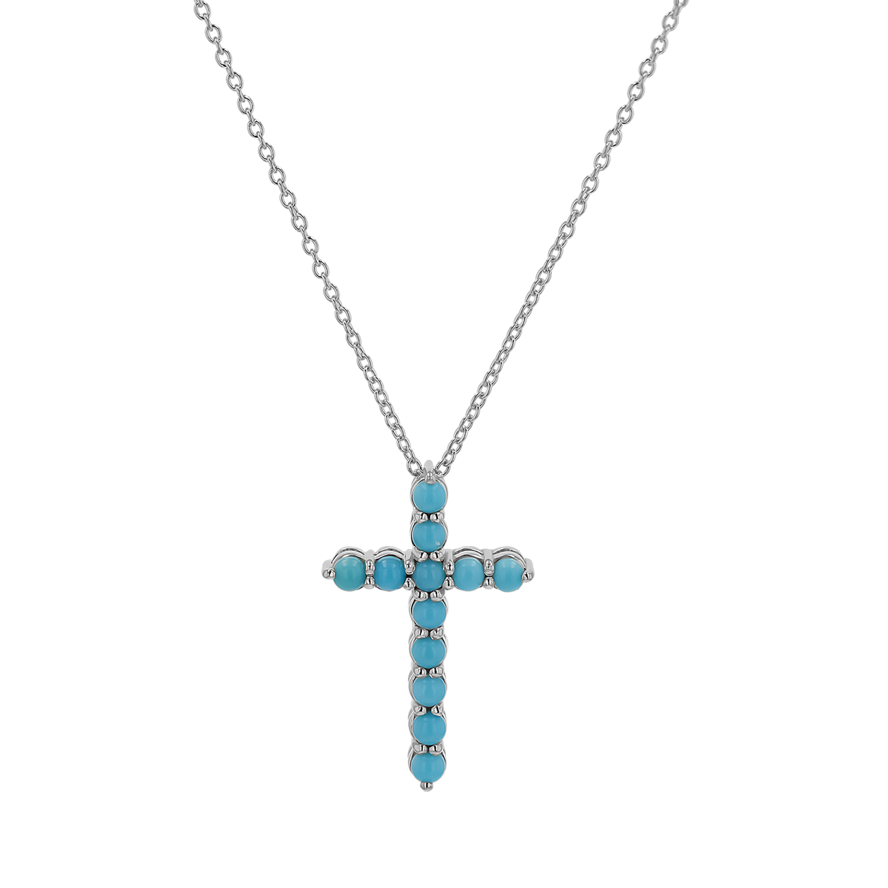 14K Gold Turquoise Cross Necklace – Baby Gold