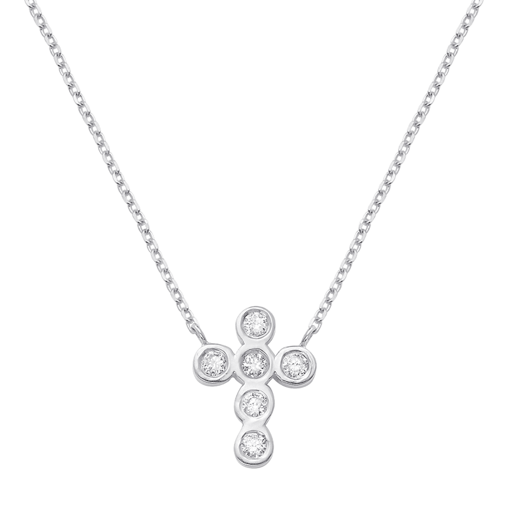 Religious Petit cross pendant Necklace – Baby Gold