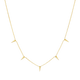 14K Gold Triangle Spike Necklace – Baby Gold