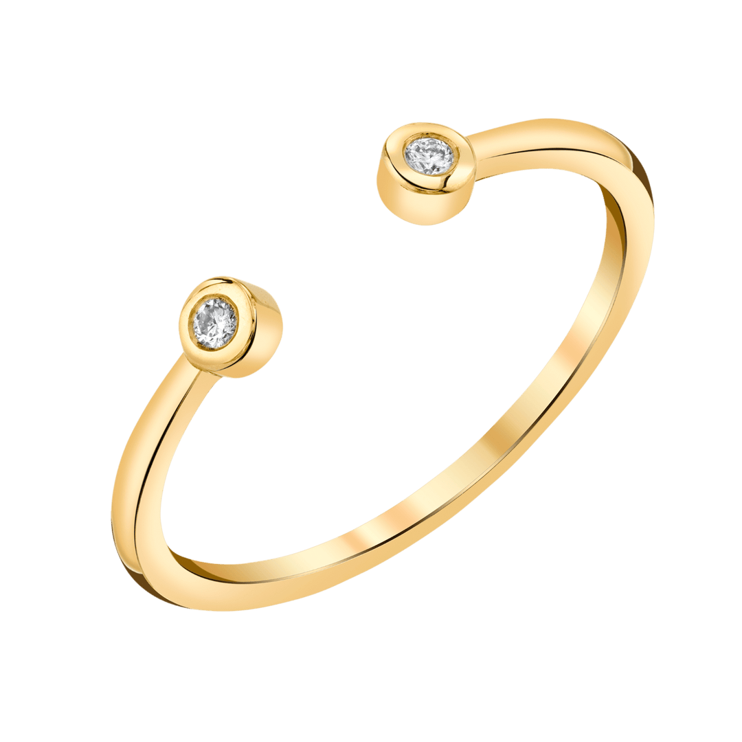 14K Gold Open Diamond Ring – Baby Gold