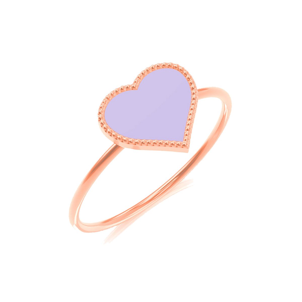 Kids Enamel Heart Ring – Baby Gold