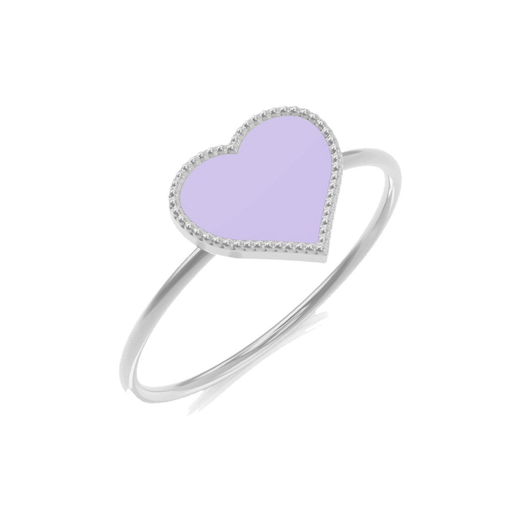 Kids Enamel Heart Ring – Baby Gold