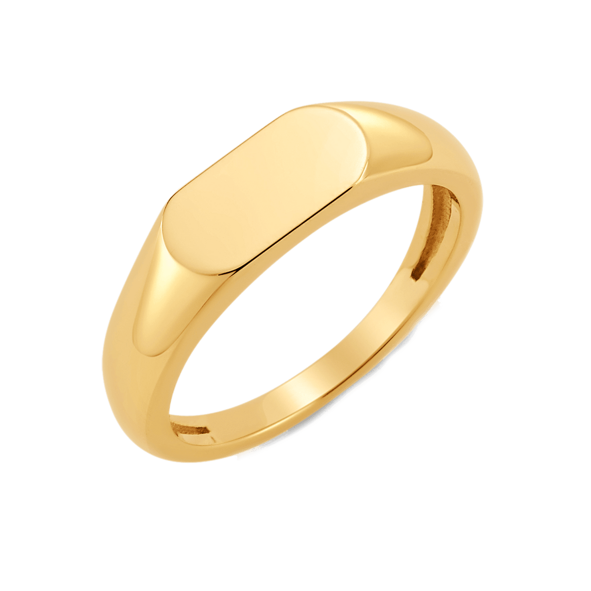 Oval Signet Ring – Baby Gold