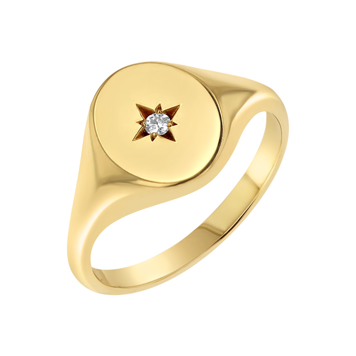14k Gold Signet Rings - Lifetime Guarantee & FREE U.S. Shipping – Baby Gold
